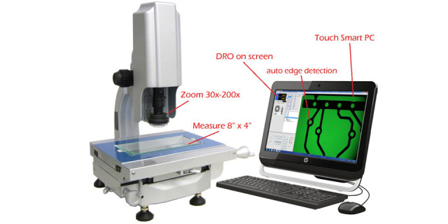 Non Contact Video Measurement System Auto Edge Detection Caltex VMS ...